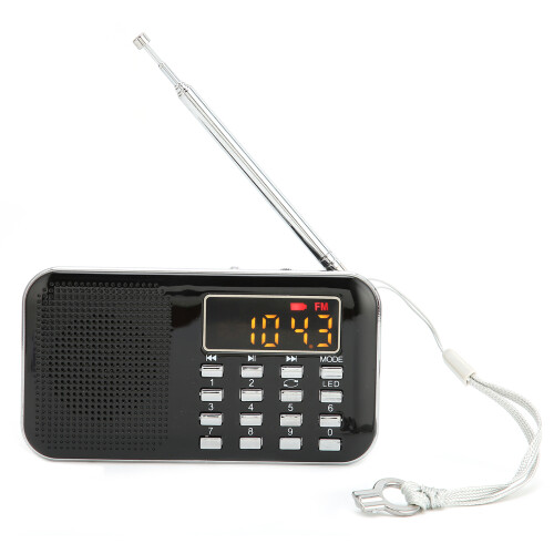 Radio FM alimentata a batteria ricaricabile con lettore MP3 ...