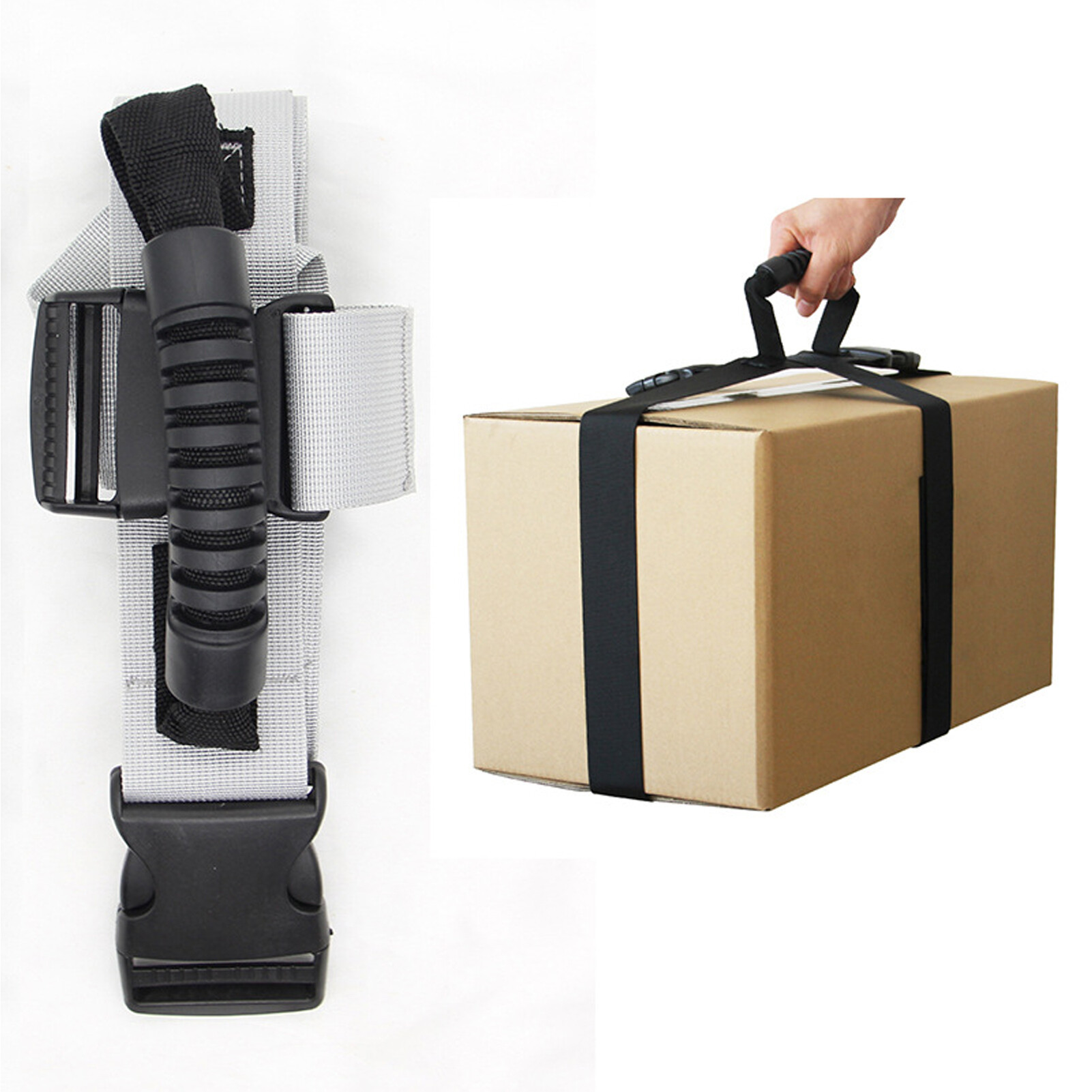 (grey192cm) Heavy Object Straps For Safe Heavy Box Lifting Nylon Stable ...