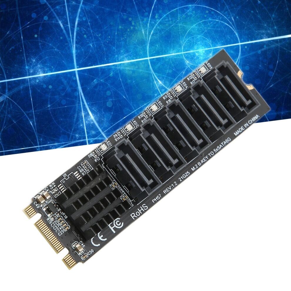 Carte adaptateur SATA M.2 NGFF BKEY avec 5 ports 6 Gbps pour une ...
