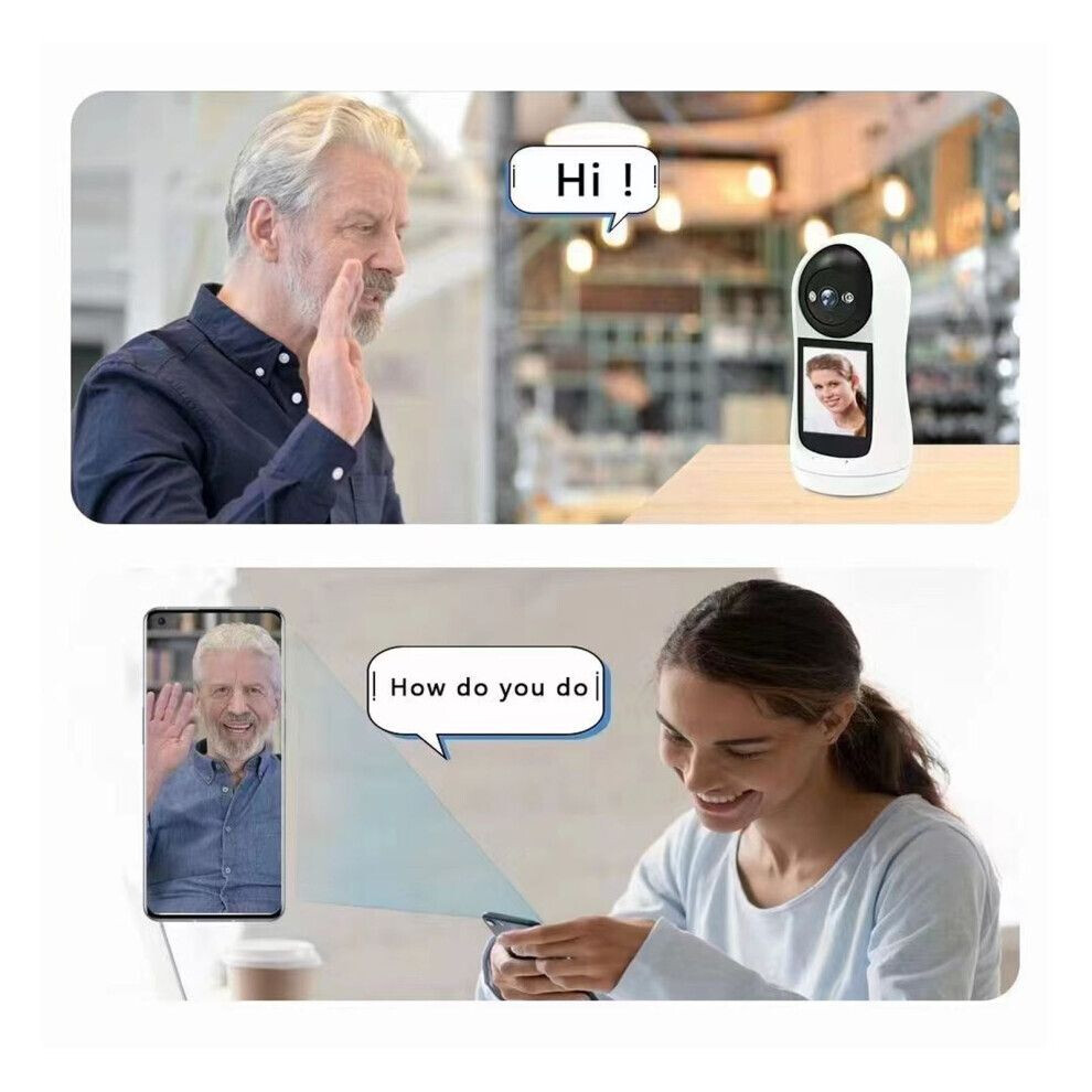 Caméra de sécurité intérieure WiFi 3 MP, résolution 2304 x 1296 ...