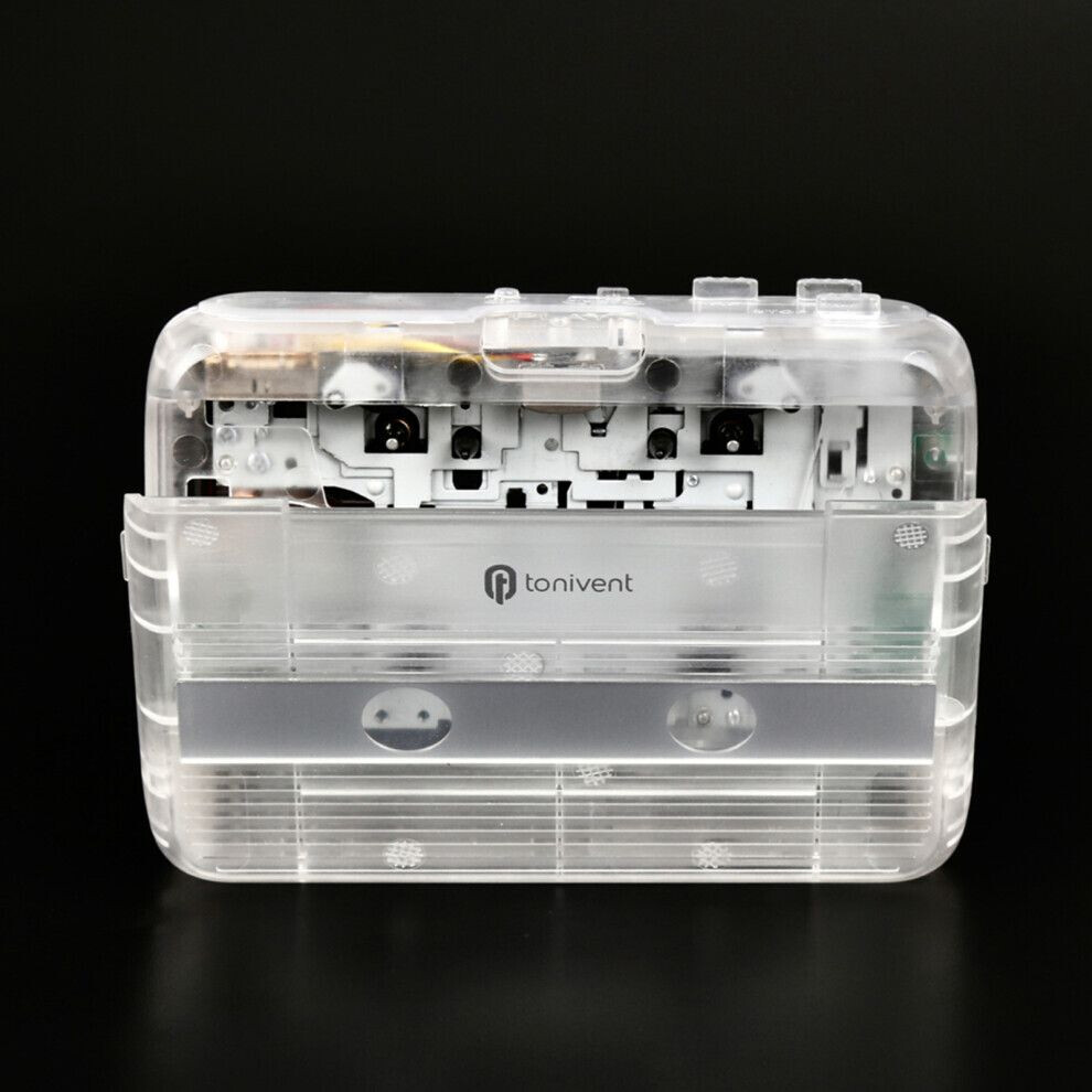 TONIVENT Lettore di cassette portatile BT Stereo Auto Reverse Mini ...
