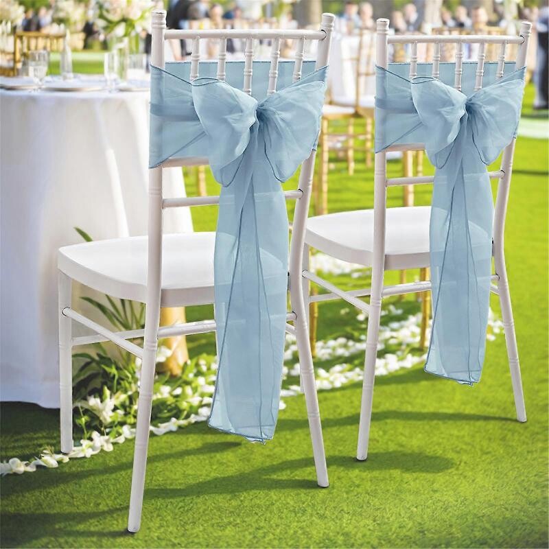 (Beautiful) Handcrafts Wedding Chair Sash Bows Adds Sophistication to ...