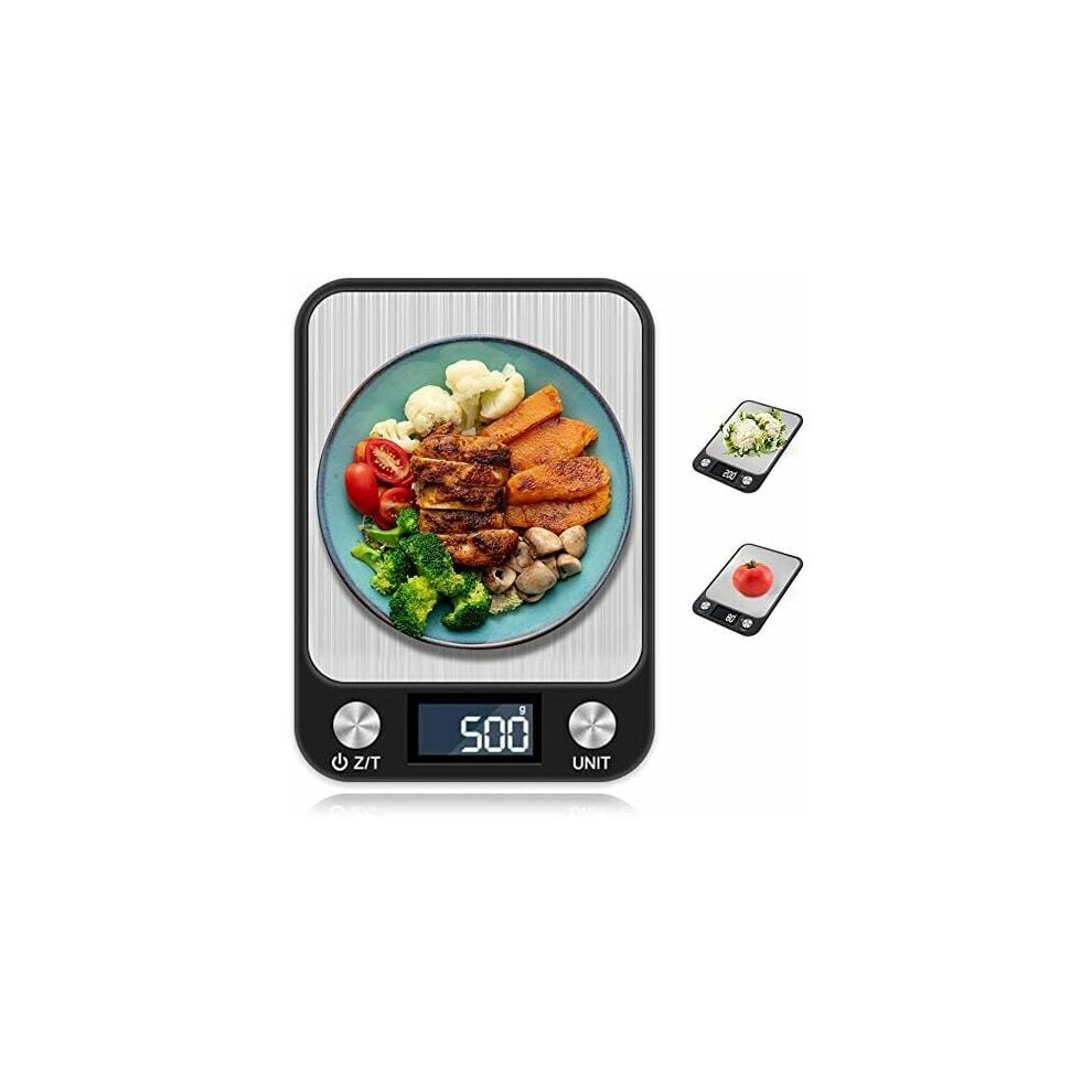 High Precision Multi-Unit Scale, Two Power Source Kitchen Scale for ...