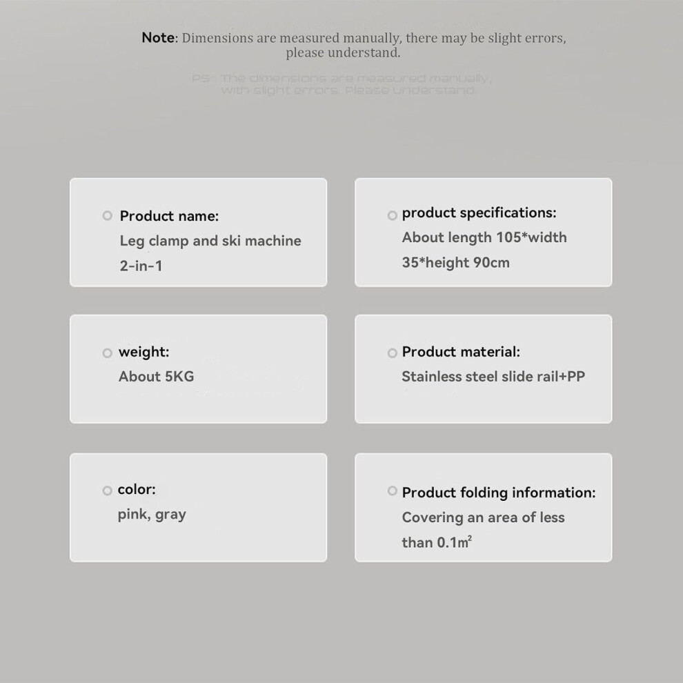 Indoor Ski Exerciser Portable Leg and Hip Trainer for Home Fitness ...