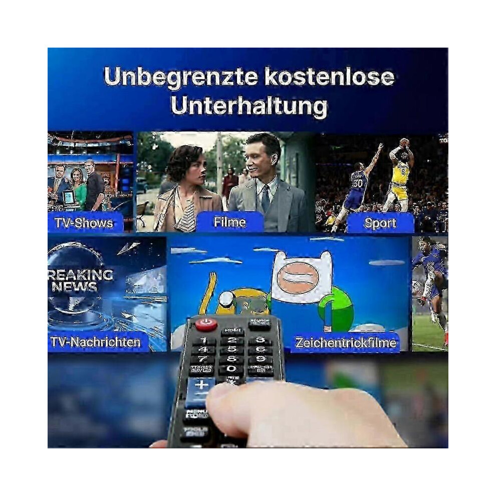 Festberg Hitenna, Wave Max Tv Antenna Hd 100 Channels, Plug And Play, 3m Cable, 50 Mile Edition ...