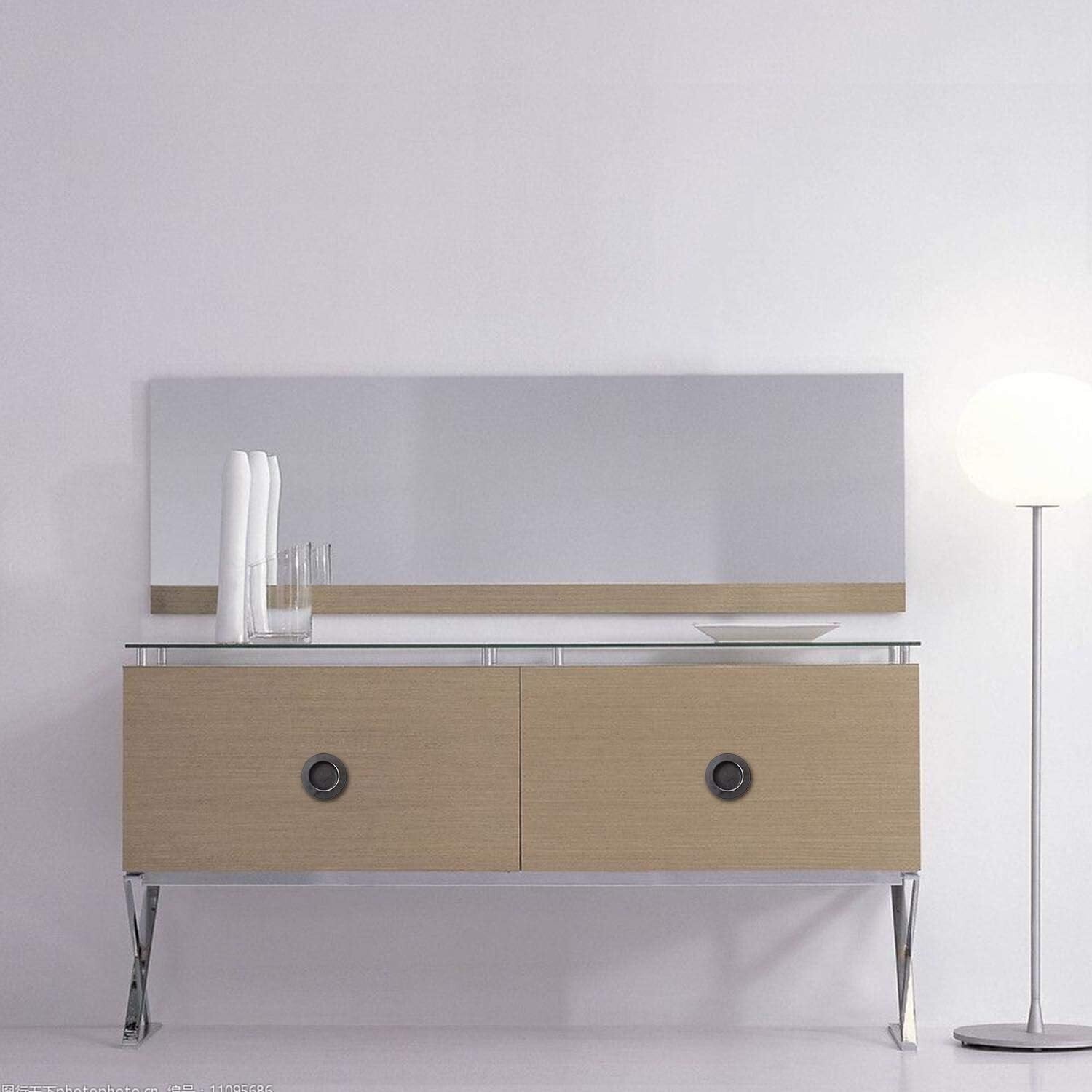 Poignée encastrée ronde pour armoire, poignée affleurante pour porte ...