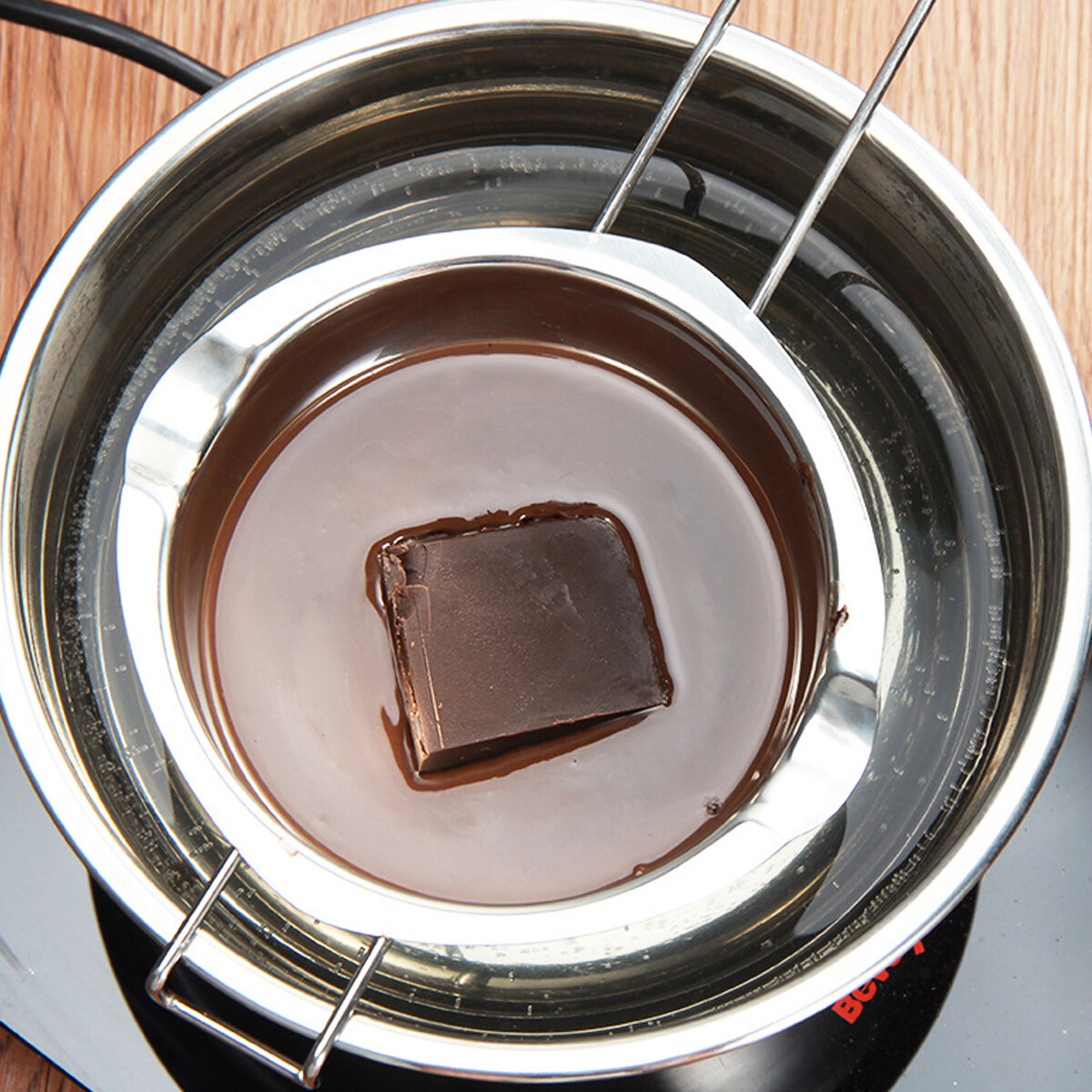 Bain-marie pour faire fondre le chocolat, casserole en acier inoxydable ...