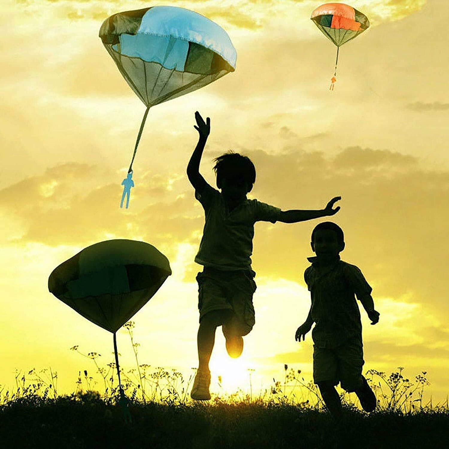 Parachutes de vol pour enfants, en nylon résistant et durable, imitant ...