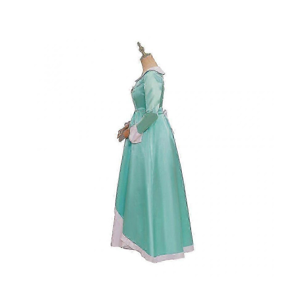 (S) Elegant Cosmic Princess Dress Fantasy-Inspired Long Gown with Crown ...
