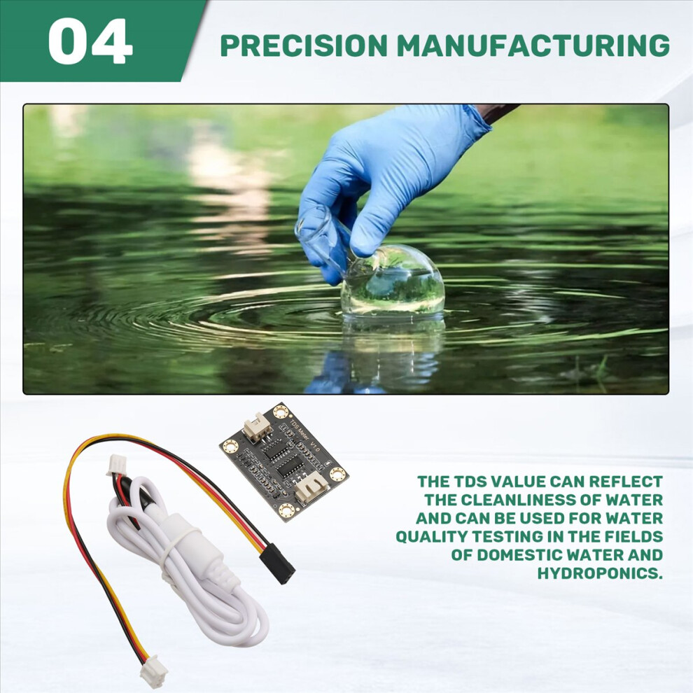 TDS Sensor Meter V1.0 Board Module Water Meter Filter Measuring Water ...