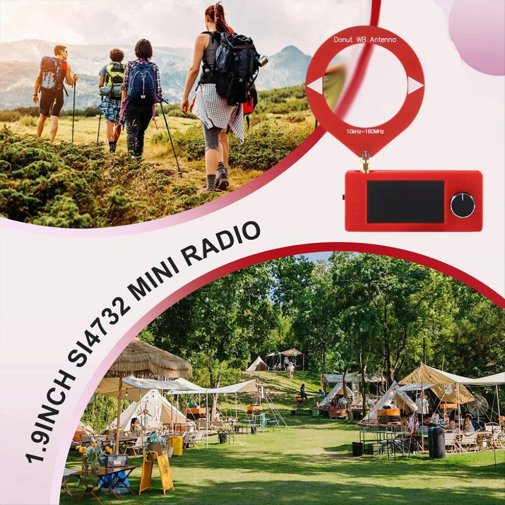 SI4732 Radio Receiver Kit 1.9inch Display 10KHz-180MHz Shortwave Radio ...