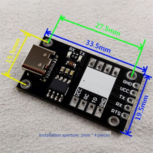-USB-TTL-01 Serial Port Sensor Module Test Tool USB-C CH340 USB to TTL ...