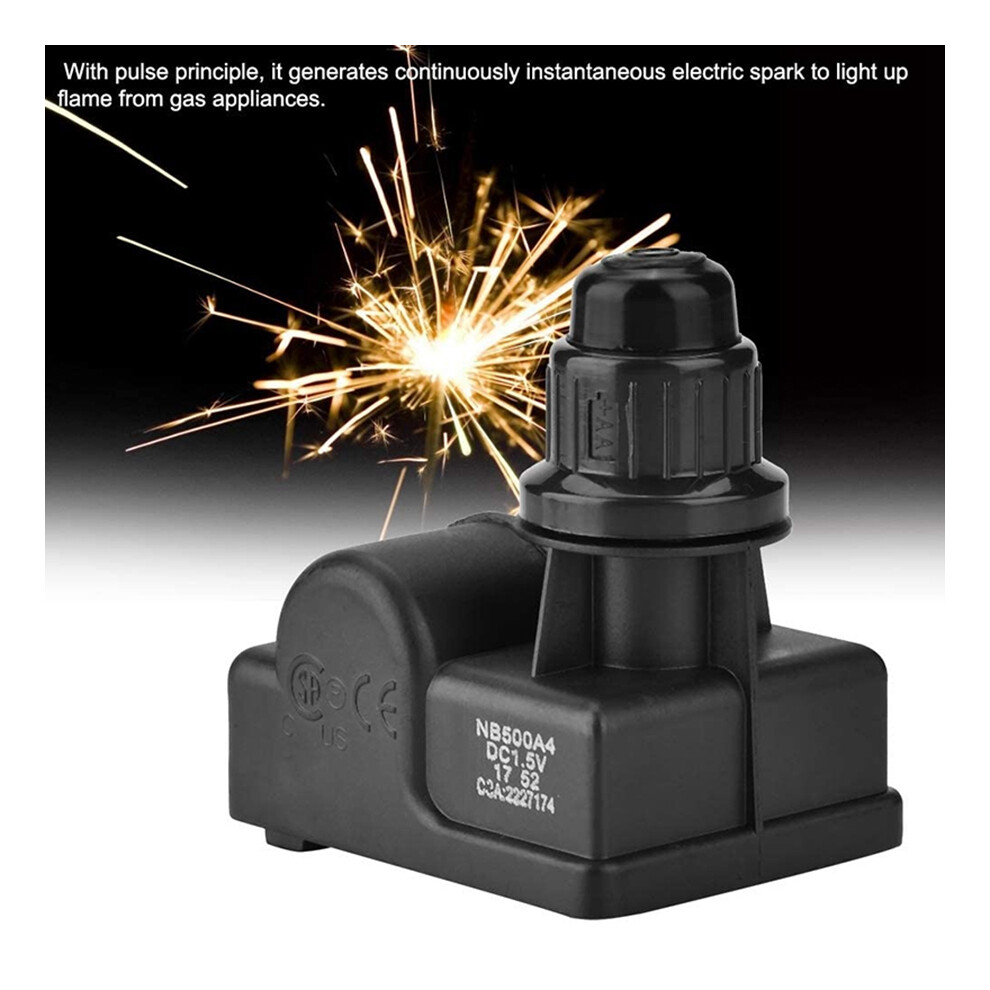 BBQ Gas Grill Ignitor Spark Generator Push Button Igniter 4 Outlets AA ...