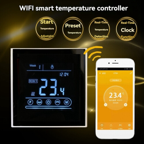 Tuya Smart Inteligentní WiFi Termostat Pokojový Elektrický/Vodní ...