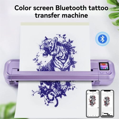 Portable Tattoo Stencil Printer , Bluetooth WiFi Inkless Thermal ...
