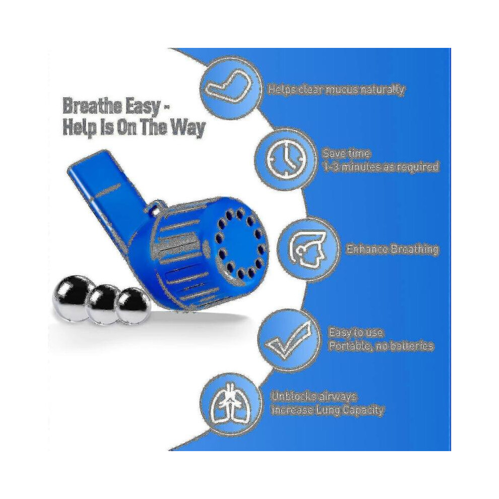 Lung Flute Breathing Vibration Expectorator Phlegm-inducing Device ...