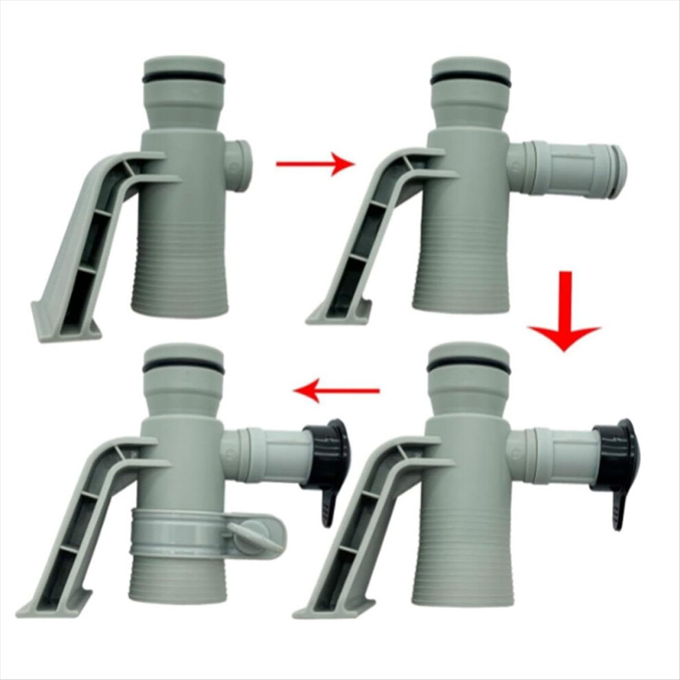 637R 12363 Pool Hose Adapter Adjustable Plunger Valve on OnBuy