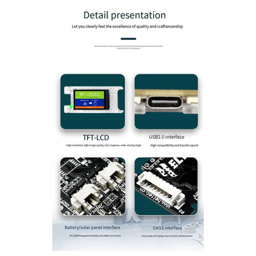 HELTECAUTOMATION Meshtastic Tracker Nordic Nrf52480 Sx1262 Lorawan Lora ...