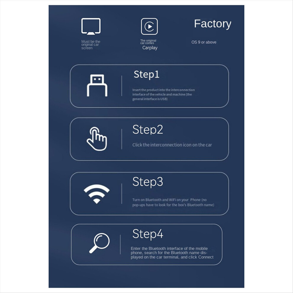 USB 2 in 1 Wireless Carplay Android Adapter Car Wired Convert to Auto ...