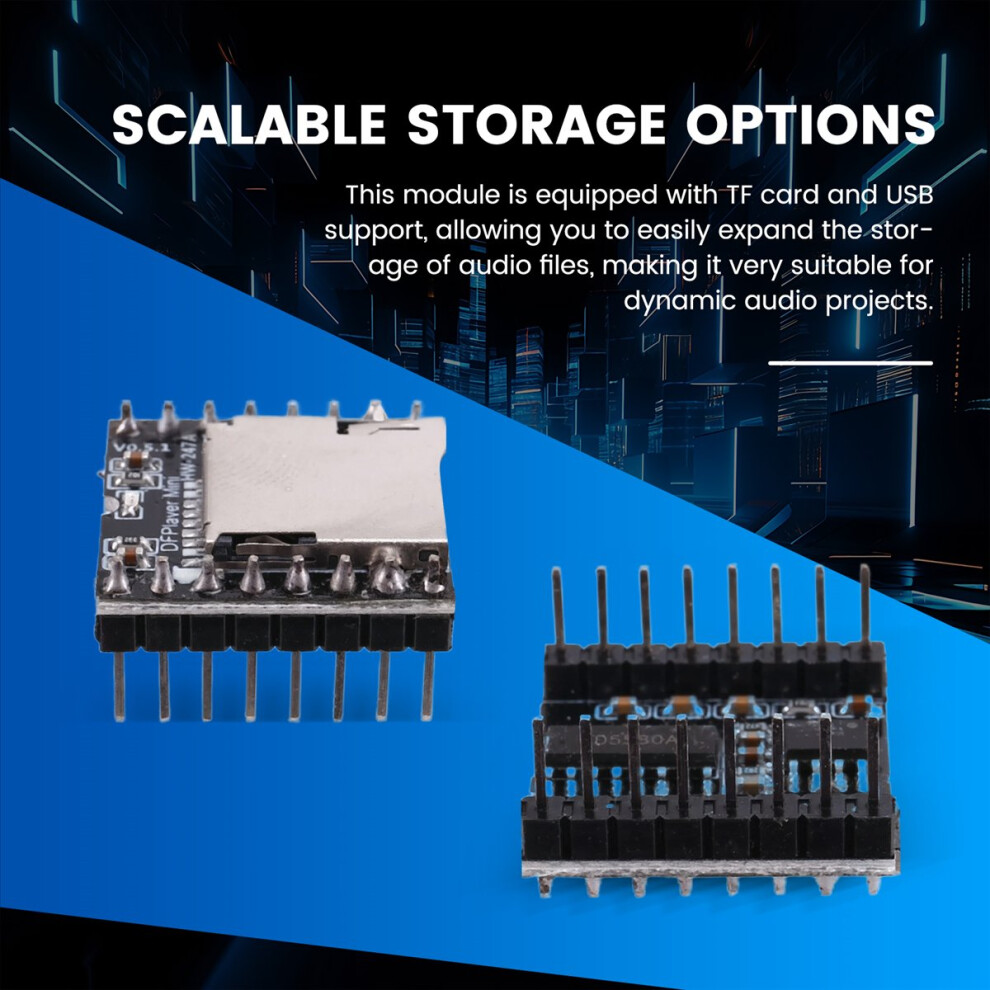Mini MP3 Player Module Voice Decode Board Supporting TF Card U-Disk IO ...