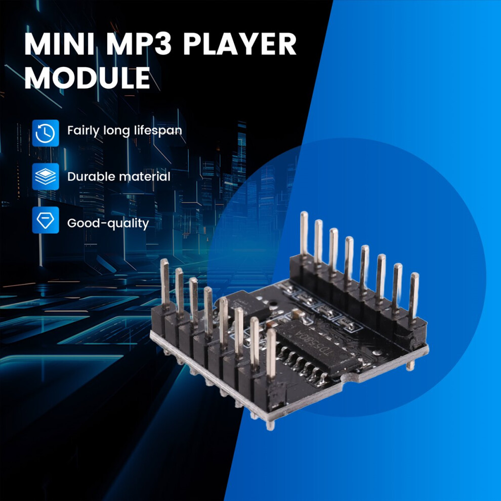 Mini MP3 Player Module Voice Decode Board Supporting TF Card U-Disk IO ...