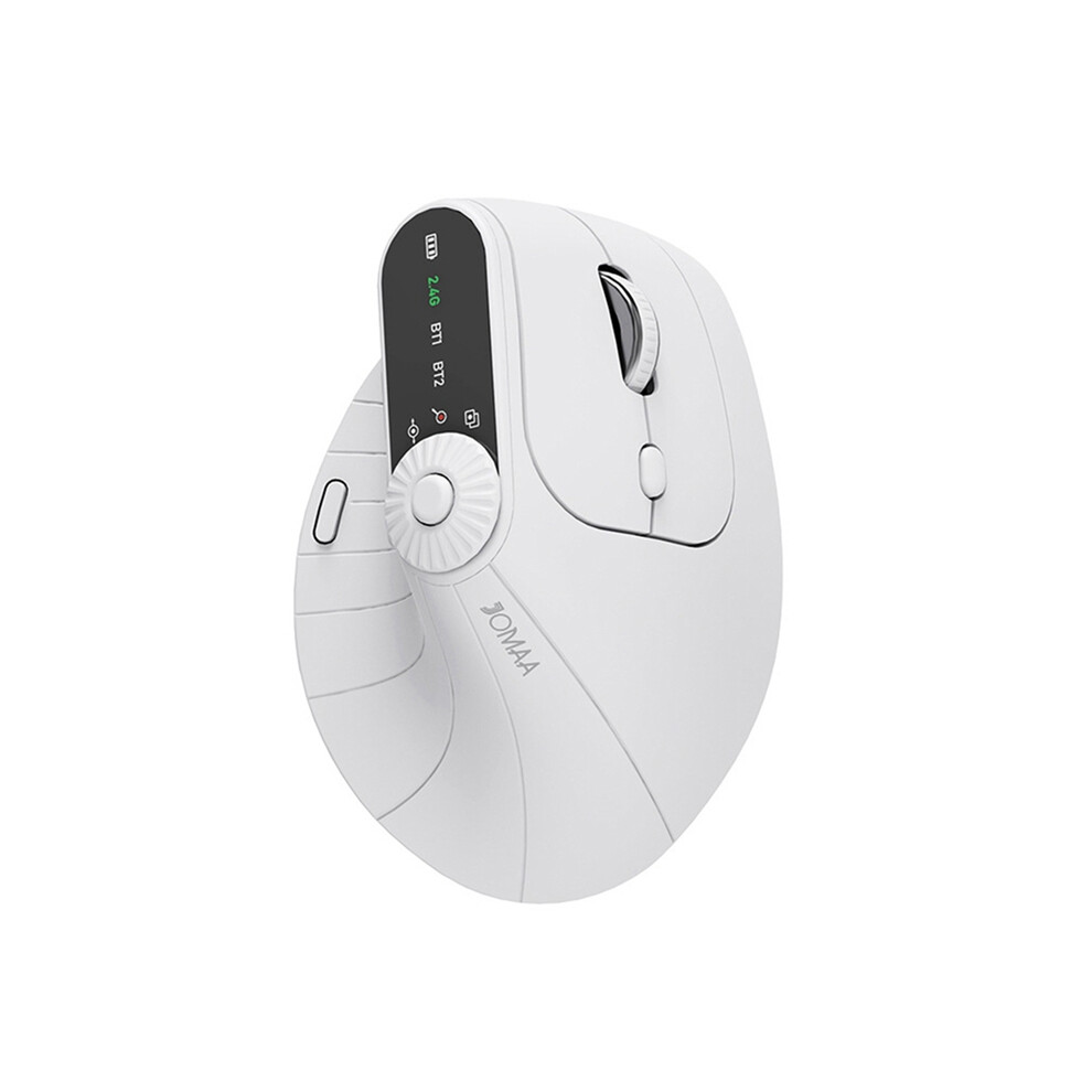 Ergonomic Vertical Wireless Mouse with Function Adjustment Knob ...
