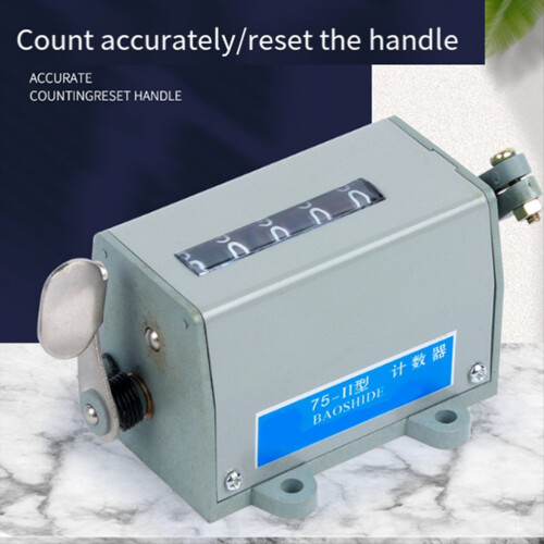 75-I 5-Digit Mechanical Manual Counter for Punching Machines Rotation ...
