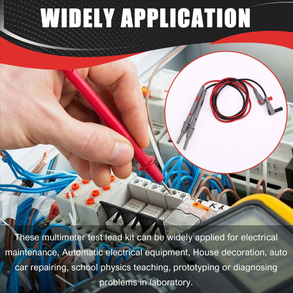 Multimeter Test Leads Kit Replaceable Probe Wire Professional ...