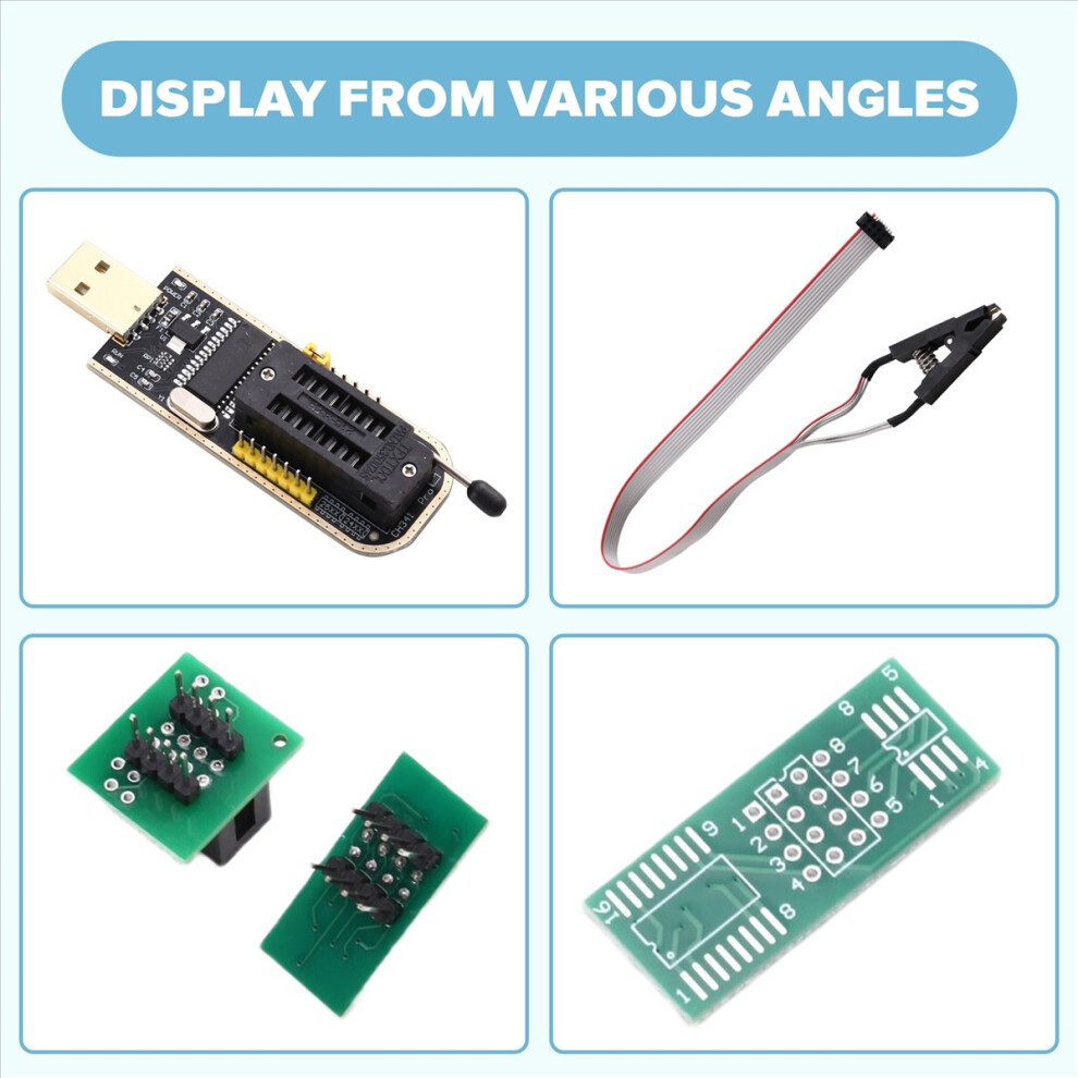 CH341A CH341B 24 25 Series EEPROM Flash BIOS USB Programmer Module ...