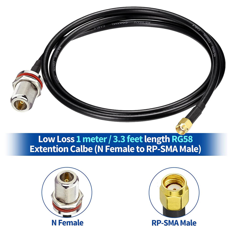 868 MHz LoRa Antenna Aerial Outdoor 3DBi Fiberglass LoRaWAN 1M Cable ...