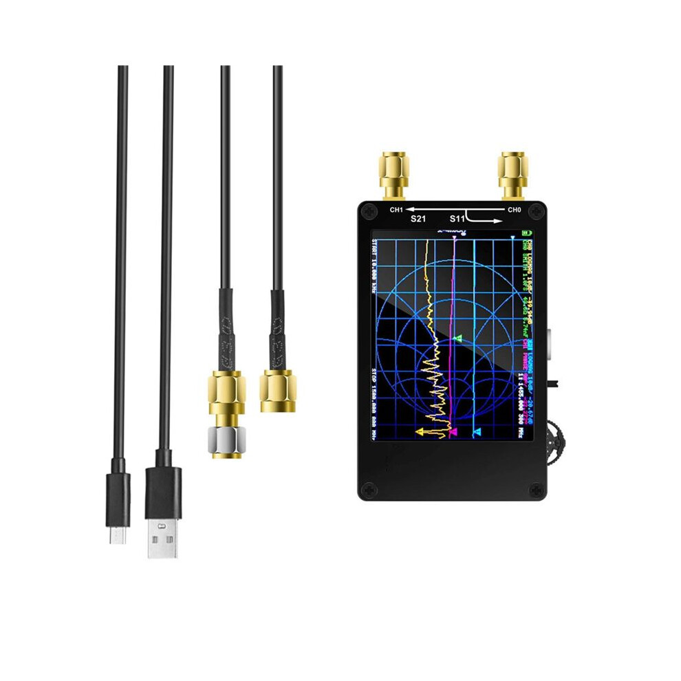 VNanoVNA Vector Network Analyzer 2.8 Inch TFT Display Spectrum 50KHz ...