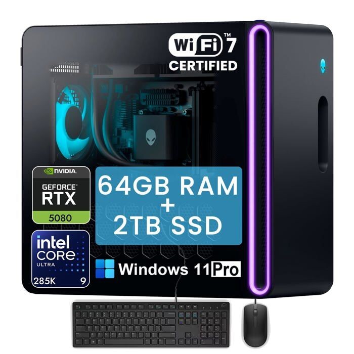 PC da gaming desktop - Alienware - Aurora R16 - RTX 5080 16 Go GDDR7 ...