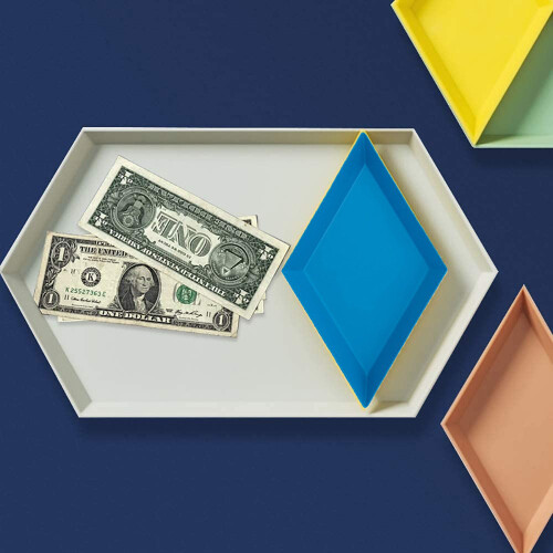 Bandejas geométricas multiusos, platos cuadrados desechables de ...