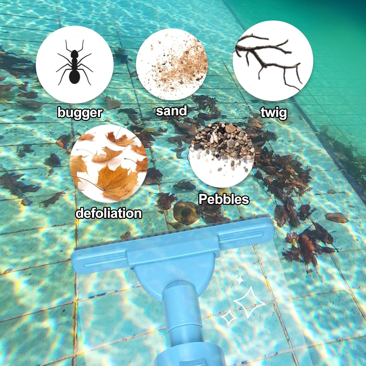 Aspirateur de piscine sans fil rechargeable, moteur puissant pour le ...