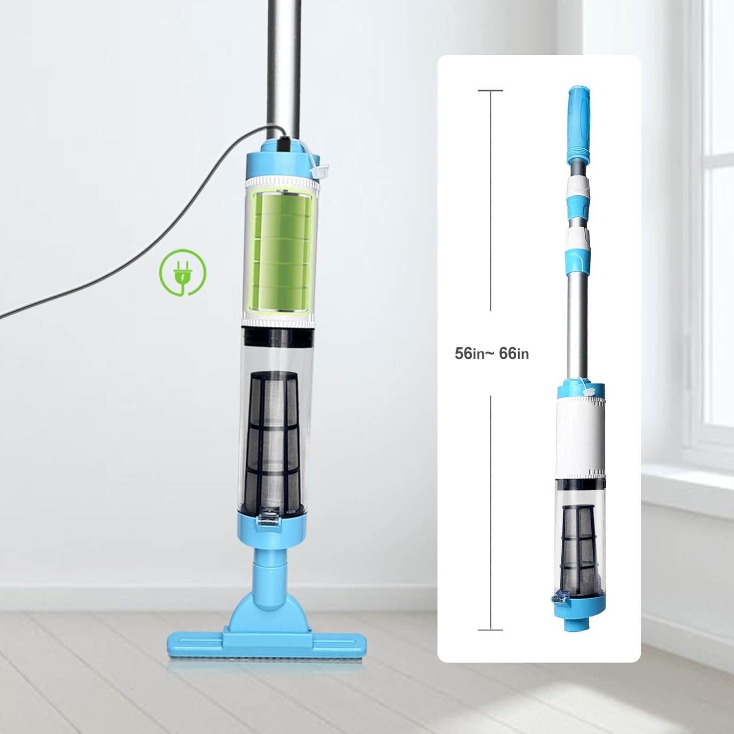 Aspirateur de piscine sans fil rechargeable, moteur puissant pour le ...