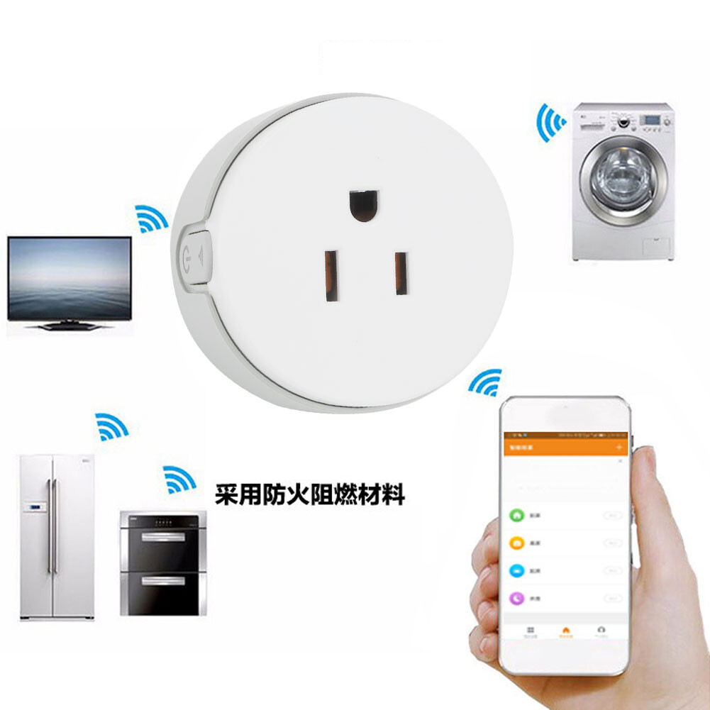 Wi Fi Outlet Plug Works With Google Assistant Programmable By App ...