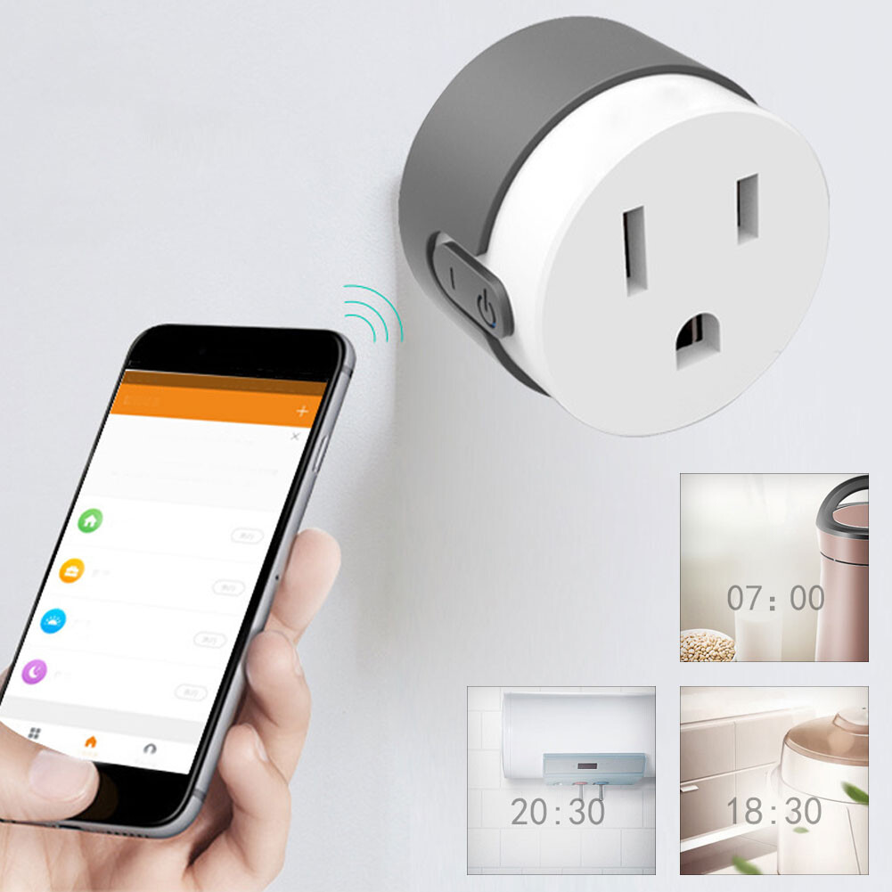 Wi Fi Outlet Plug Works With Google Assistant Programmable By App ...