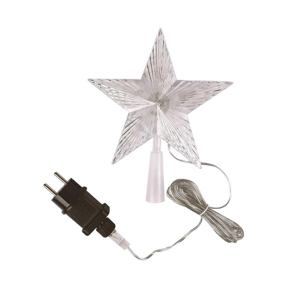 Christmas tree top with 10 LEDs with power plug - illuminated Christmas ...