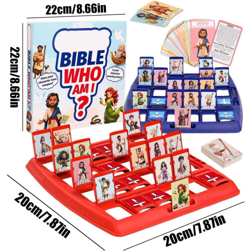 Bible Guesses Who Board Game for Kids - 24 Holy Characters with Life ...