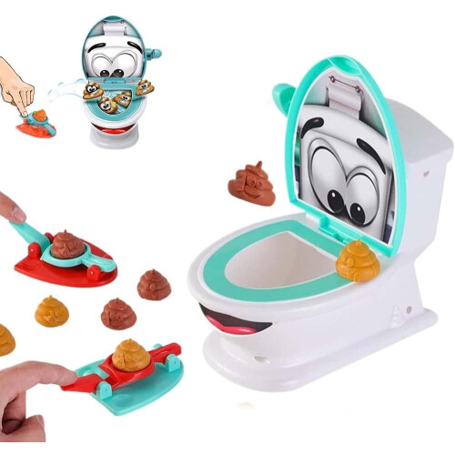 Interactive Poop Shooting Game Set Family Fun - Toilet Target Game with ...
