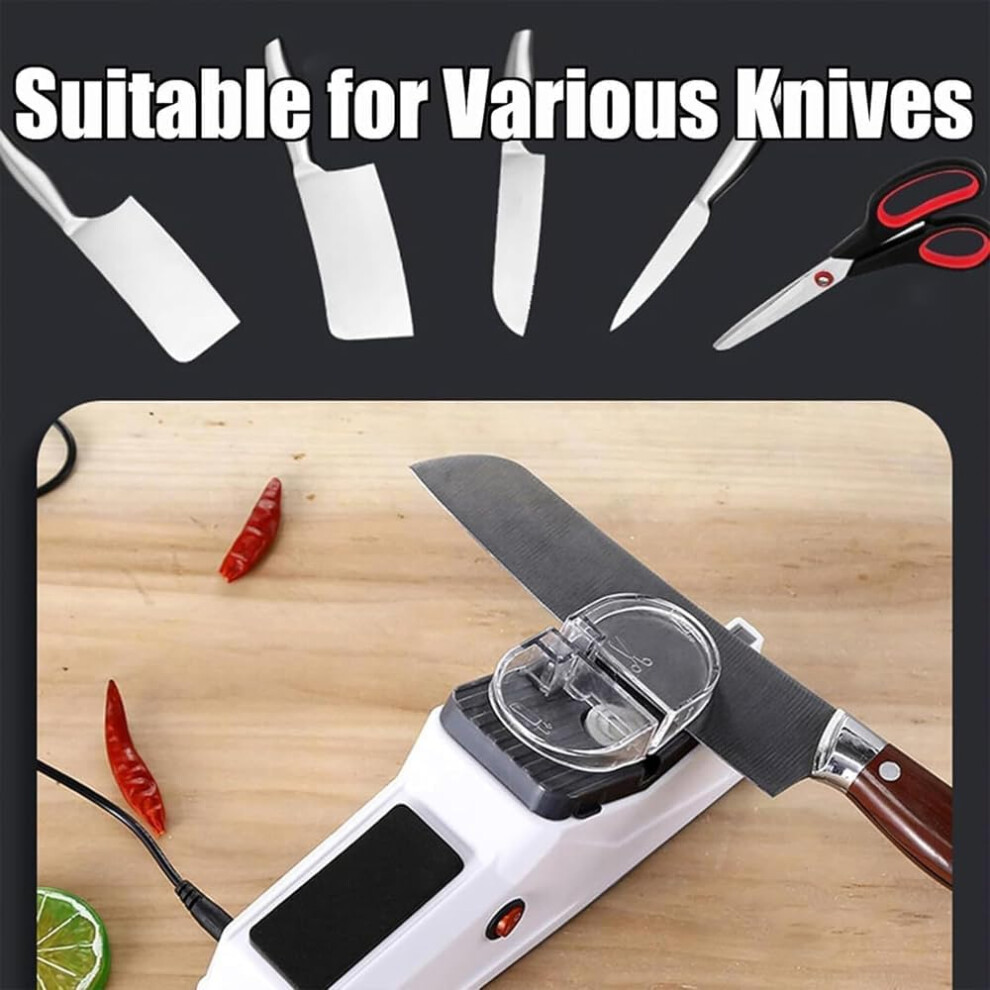 Kiresharp Pro Double Sided Electric Knife Sharpener - 5 Seconds Quick ...