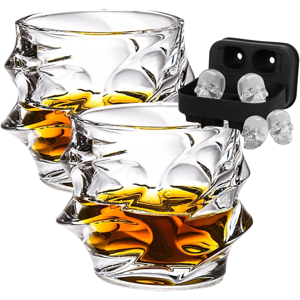 Copas de Whisky de Vidrio Japonés de Cristal - Fondo Grueso y Pesado ...