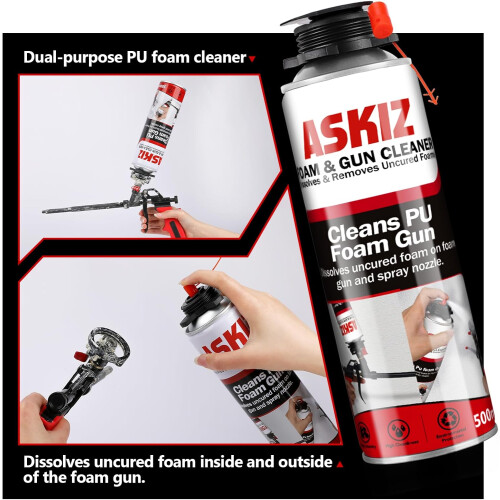 Spray Foam Gun Cleaner 12 x 14.1oz - Expanding Polyurethane Foam ...