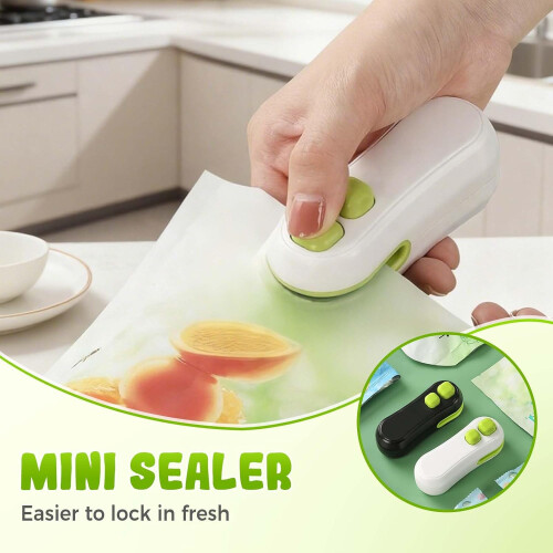 Mini Scelleuse Manuelle 2025 2-en-1 pour Sceller et Couper, Magnetique ...
