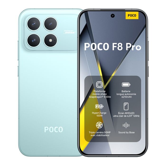 Smartphone - XIAOMI - POCO F8 Pro - 12 GB RAM - 512 GB - 6.59" AMOLED ...