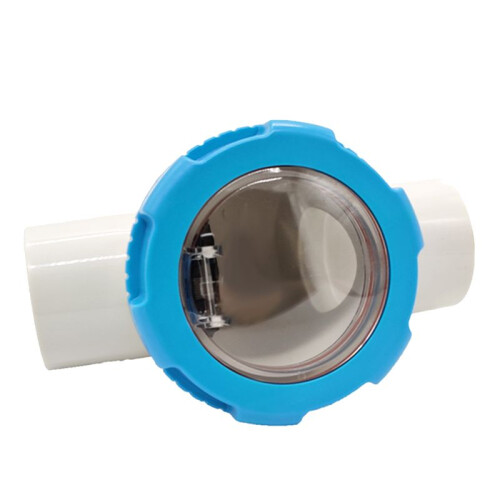 Pool Check Valve 2 Inch Non Return Clear Chamber Check Flapper Valve ...
