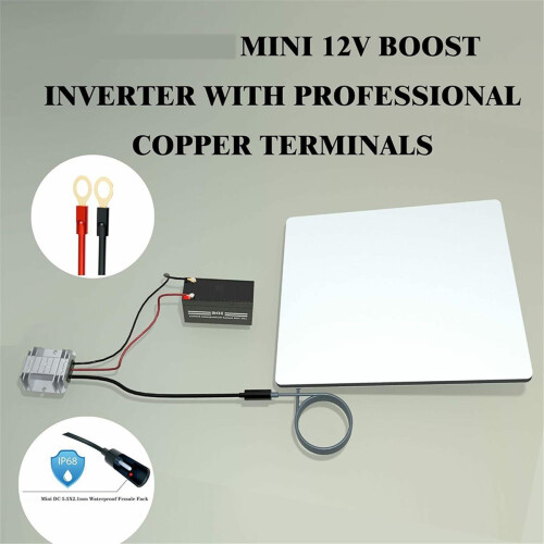 Fonte de alimentação mini com conversor elevador de tensão de 12V/24V ...