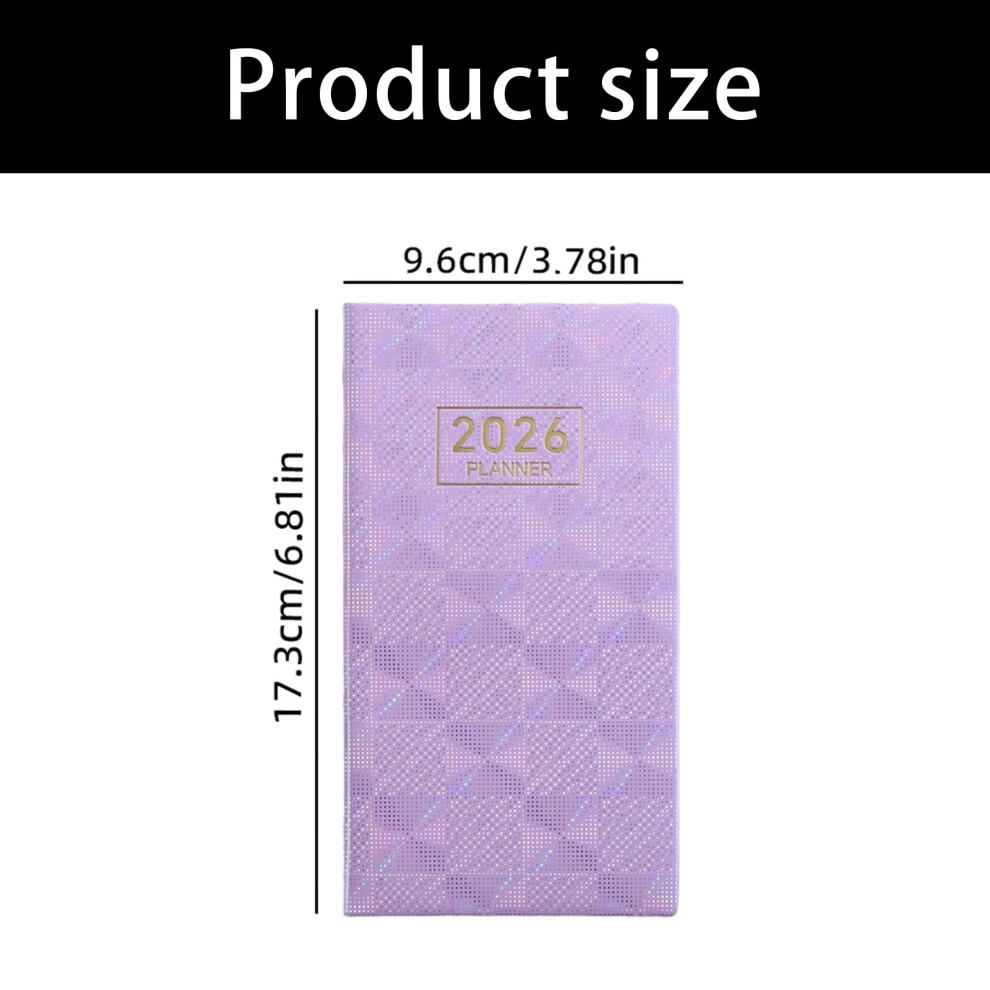 Bloc-notes de poche A6 2026, bloc-notes doublé de papier-Rose on OnBuy