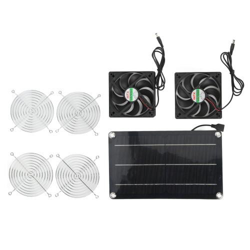Ventilateur solaire à double ventilateur pour serre, système de ...