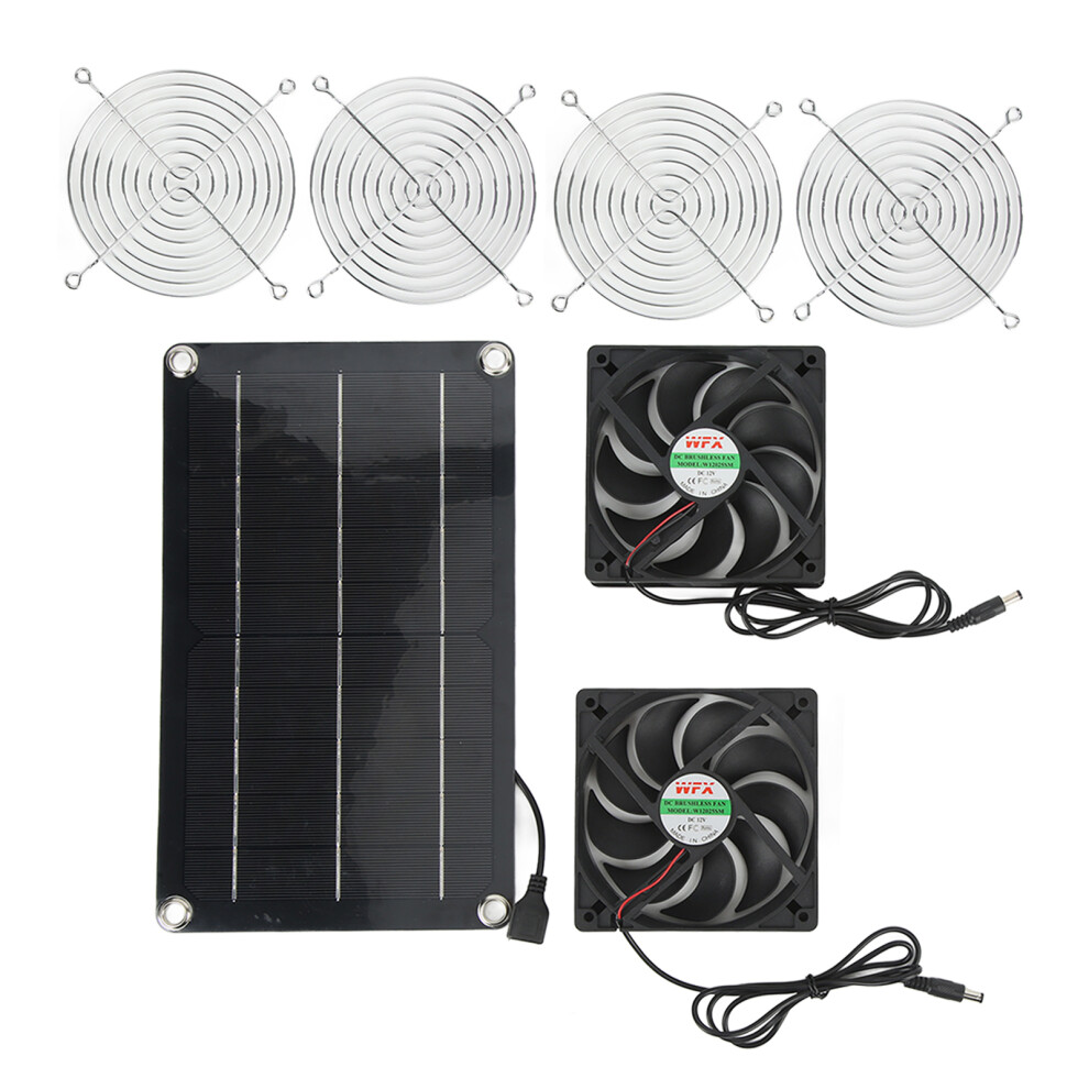 Ventilateur solaire à double ventilateur pour serre, système de ...